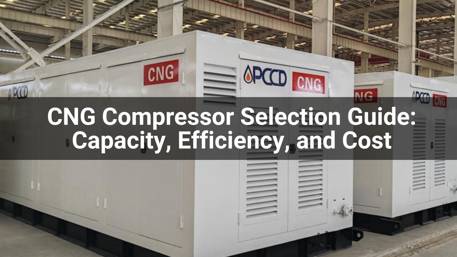 CNG Compressor Selection Guide: Capacity, Efficiency, and Cost - PCCS